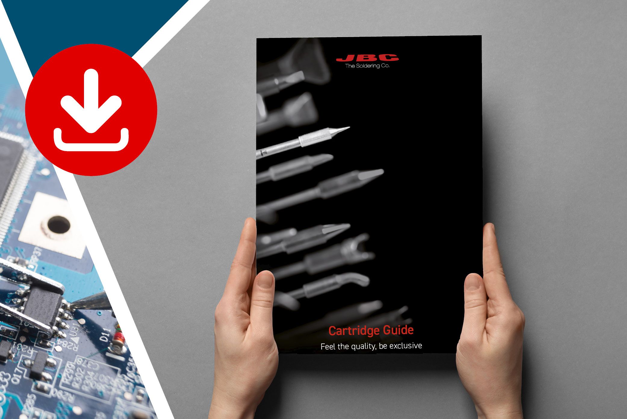 Hand soldering with jbc soldering systems using jbc soldering tips