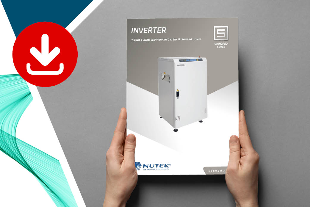 Nutek inverter conveyor board flipper | PCB flip conveyor | Nutek flip