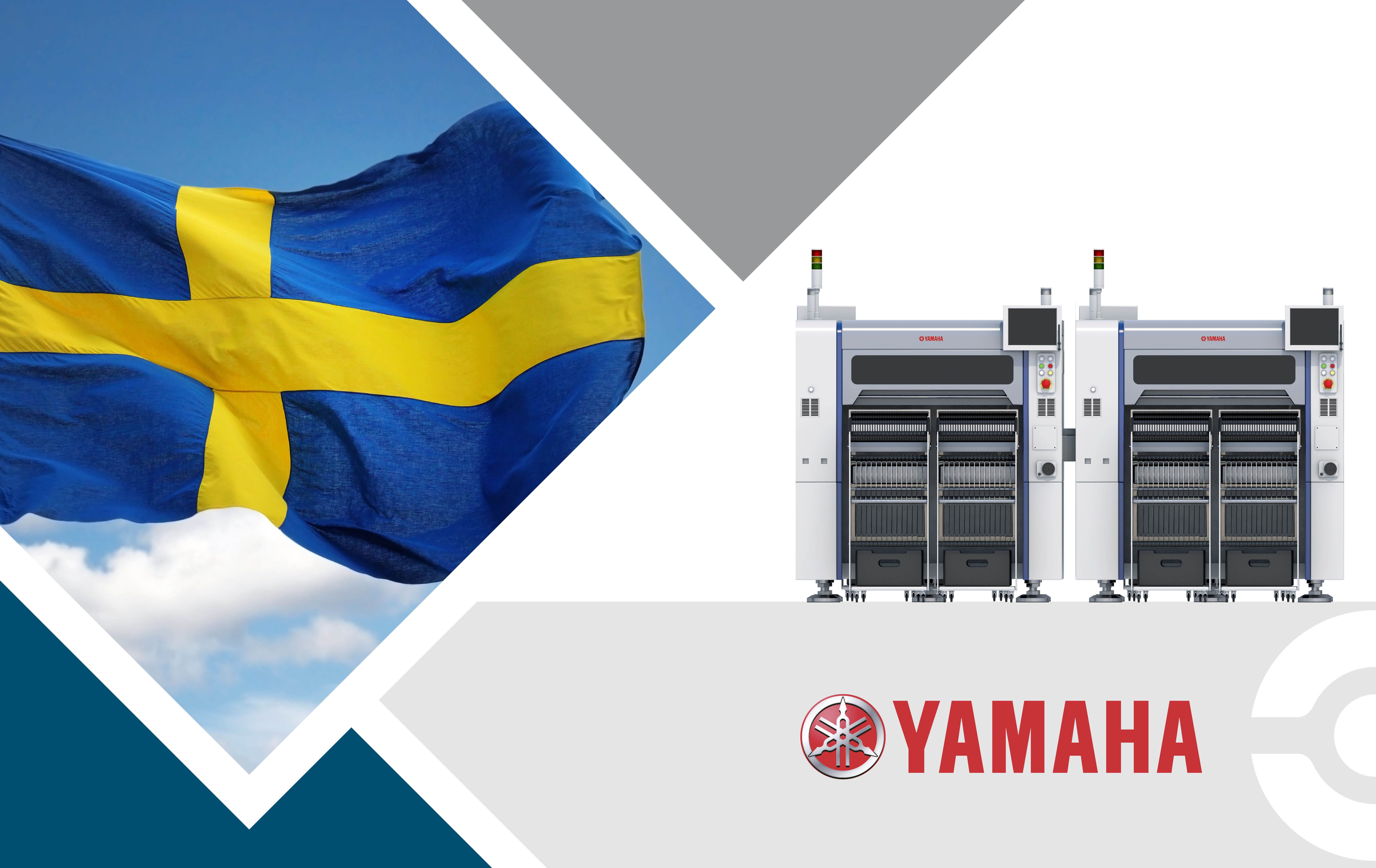 New pick & place machines to Sweden | Swedish Microwave | YAMAHA SMT
