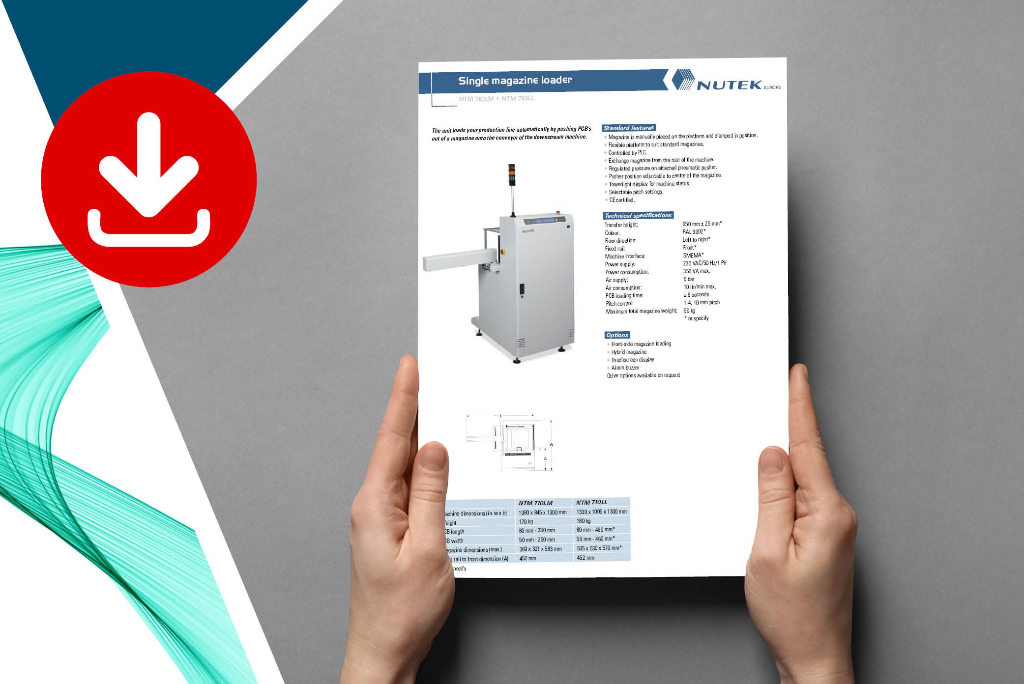 Nutek loader single magazine PCB loader | Nutek board loader